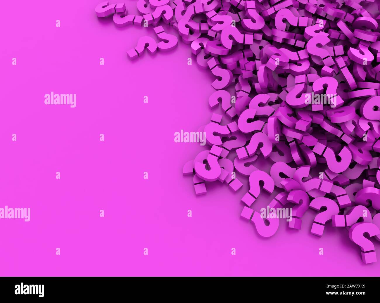 Purple 3d question marks background. Questions and doubt Stock Photo ...