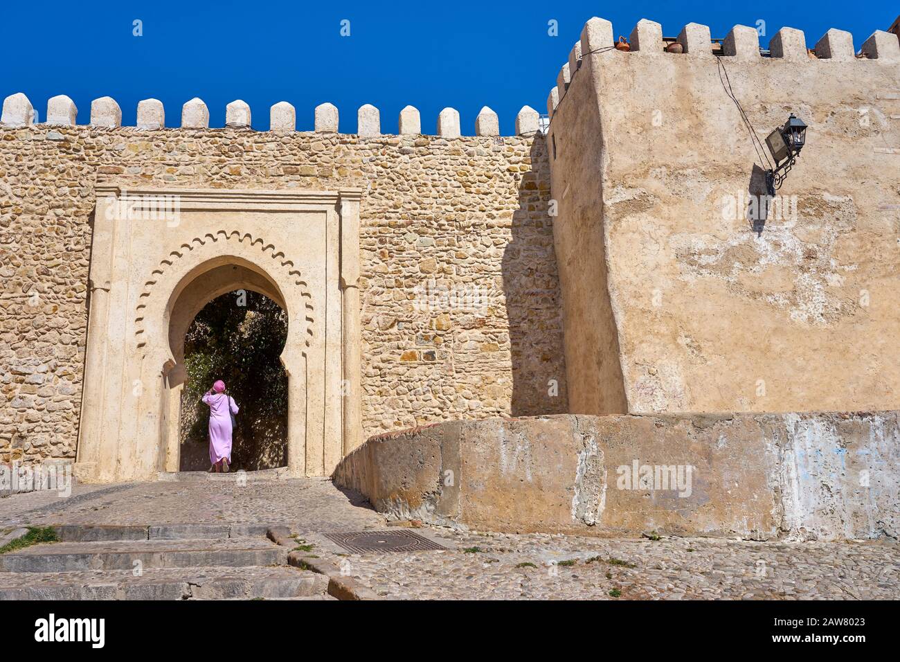 The Gate to the Kasbah, Tangier, Morocco Stock Photo - Alamy