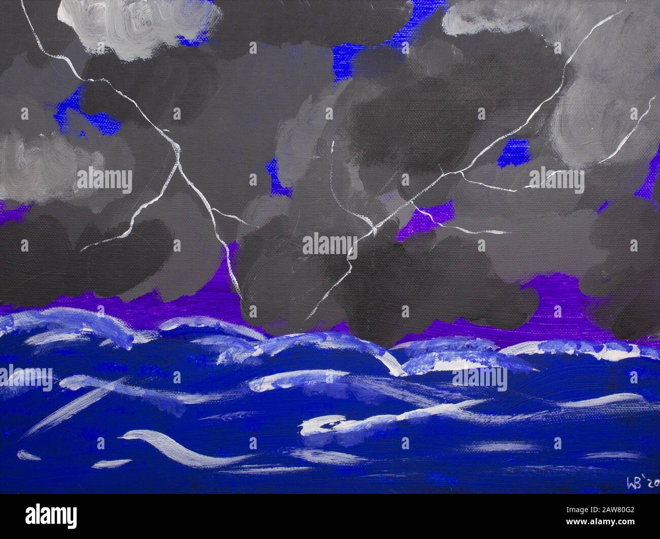 Abstract storm painting hi-res stock photography and images - Alamy