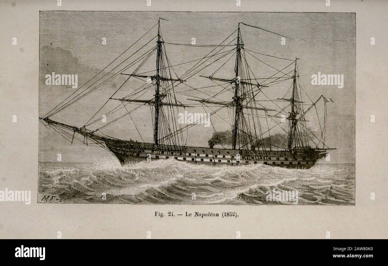 French ship built 1800s hi-res stock photography and images - Alamy