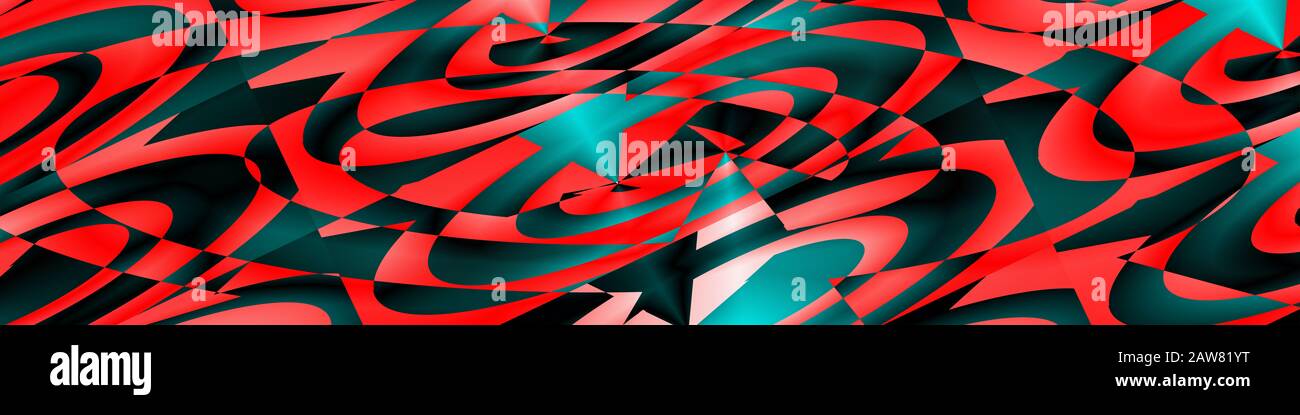 Digital art, high resolution panoramic abstract objects, Germany Stock ...