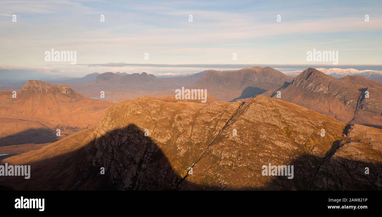 Mountains of Coigach and Inverpolly, Wester Ross Stock Photo - Alamy