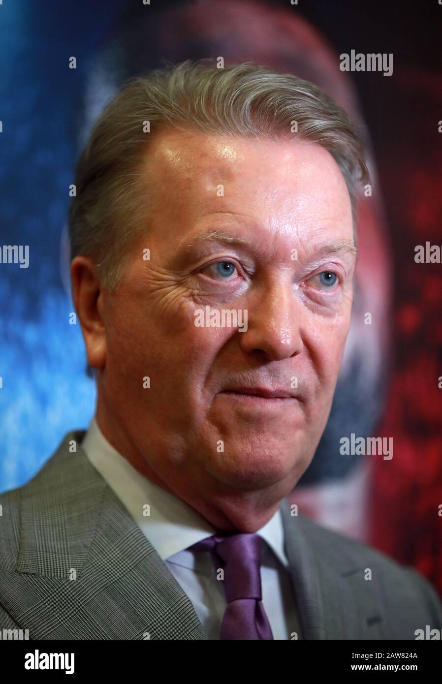 boxing promoter Frank Warren during the press conference at BT Tower ...