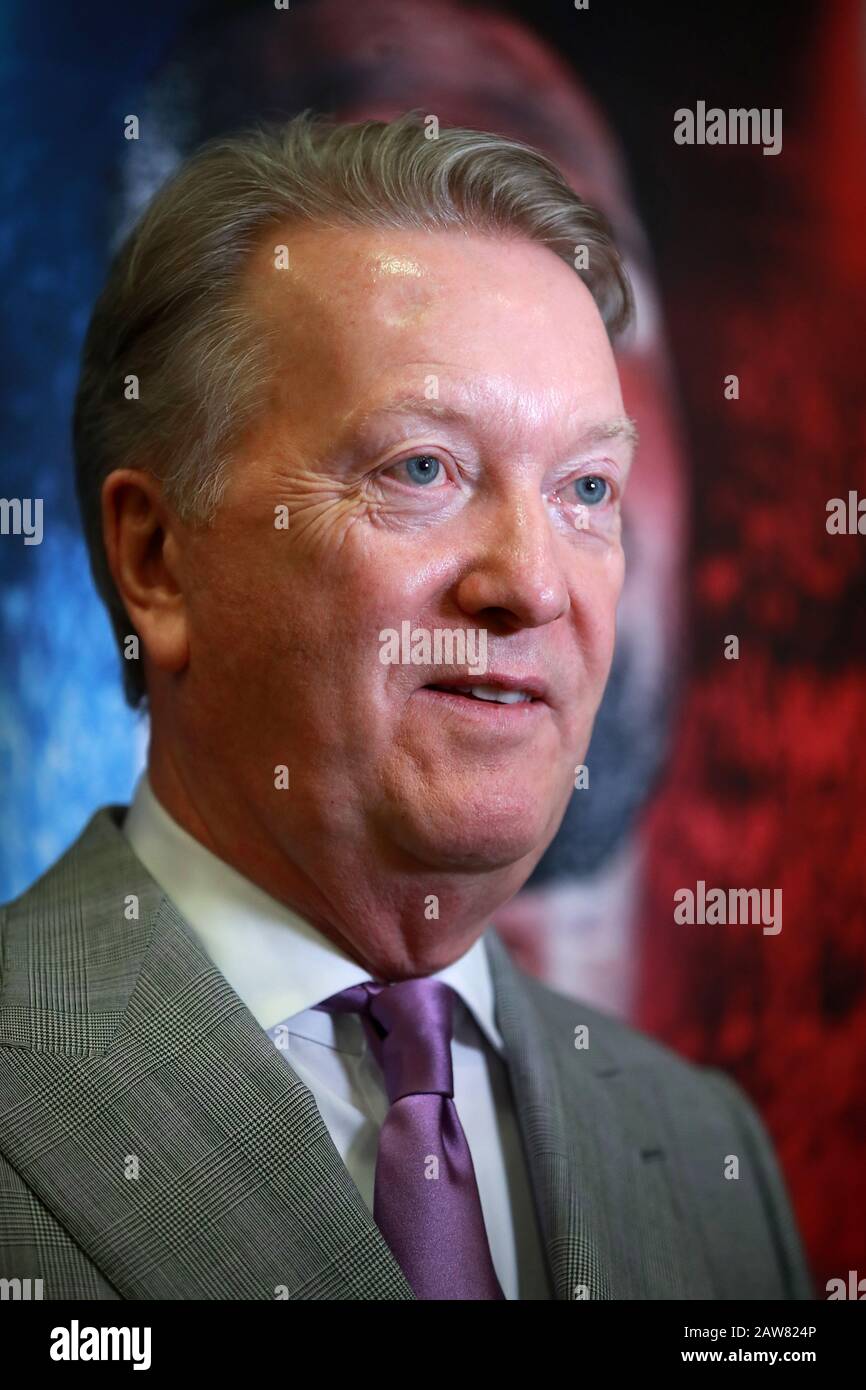 Boxing promoter Frank Warren during the press conference at BT Tower ...