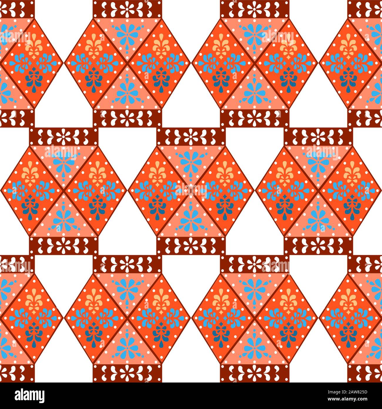 diwali candles seamless pattern Stock Vector Image & Art - Alamy