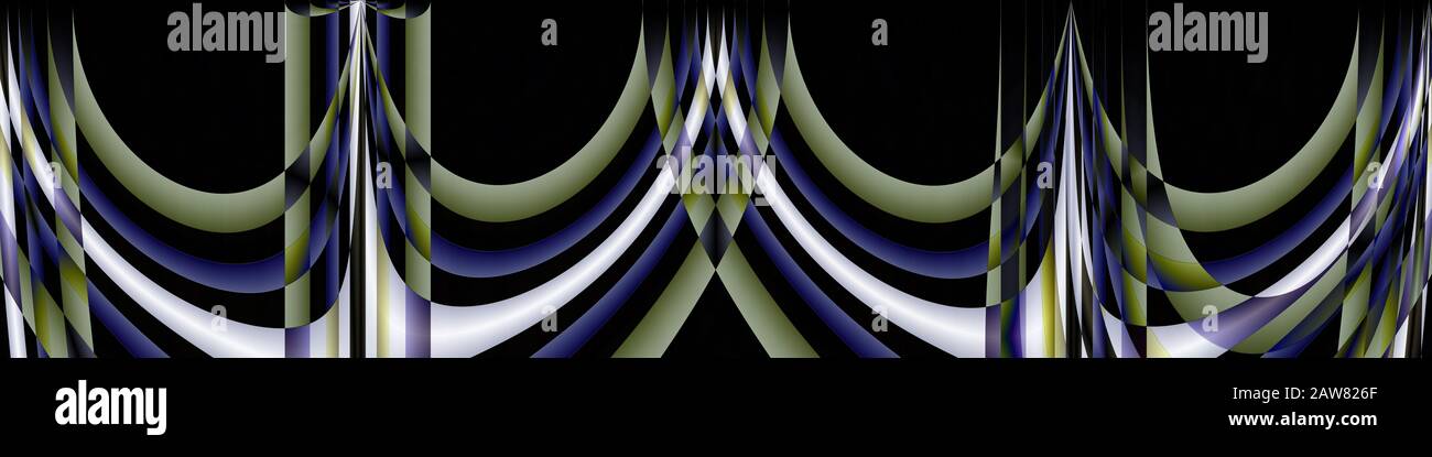 Digital art, high resolution panoramic abstract objects, Germany Stock ...