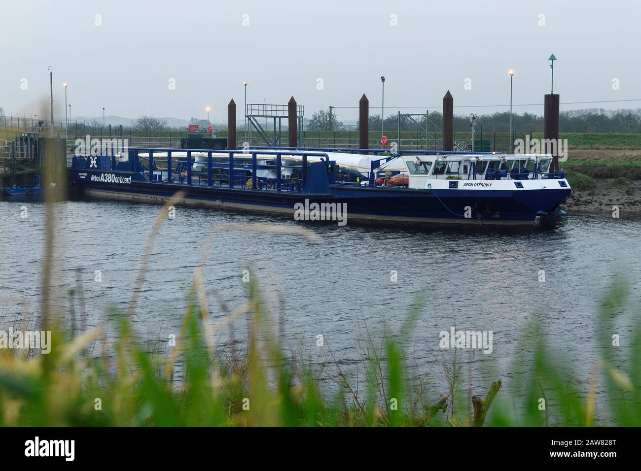 Broughton, Flintshire, North Wales, UK. 7th February 2020. The final ...