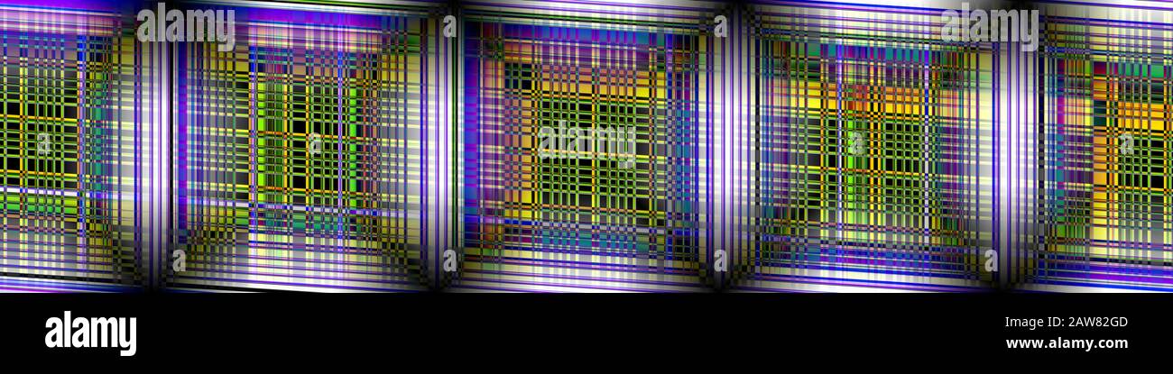 Digital art, high resolution panoramic abstract objects, Germany Stock ...