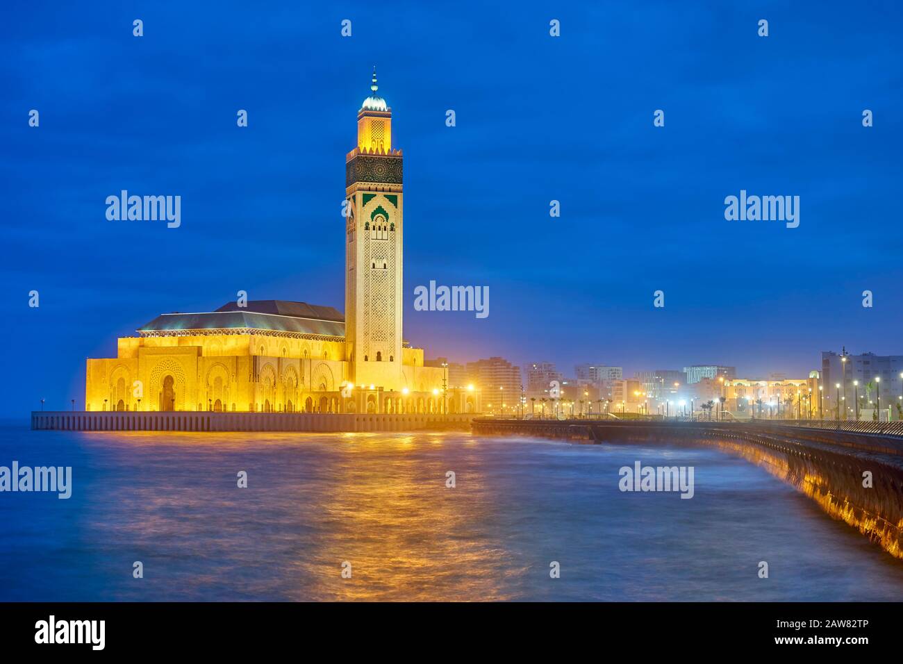 Hassan II Mosque, Casablanca, Morocco, Africa Stock Photo - Alamy