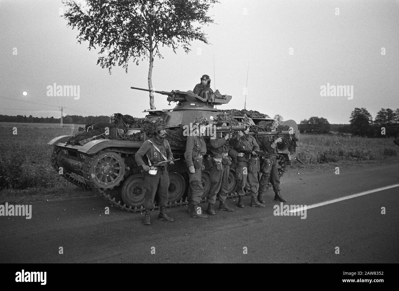 Military Exercise Big Ferro in Germany, infantrymen with tanks Date ...