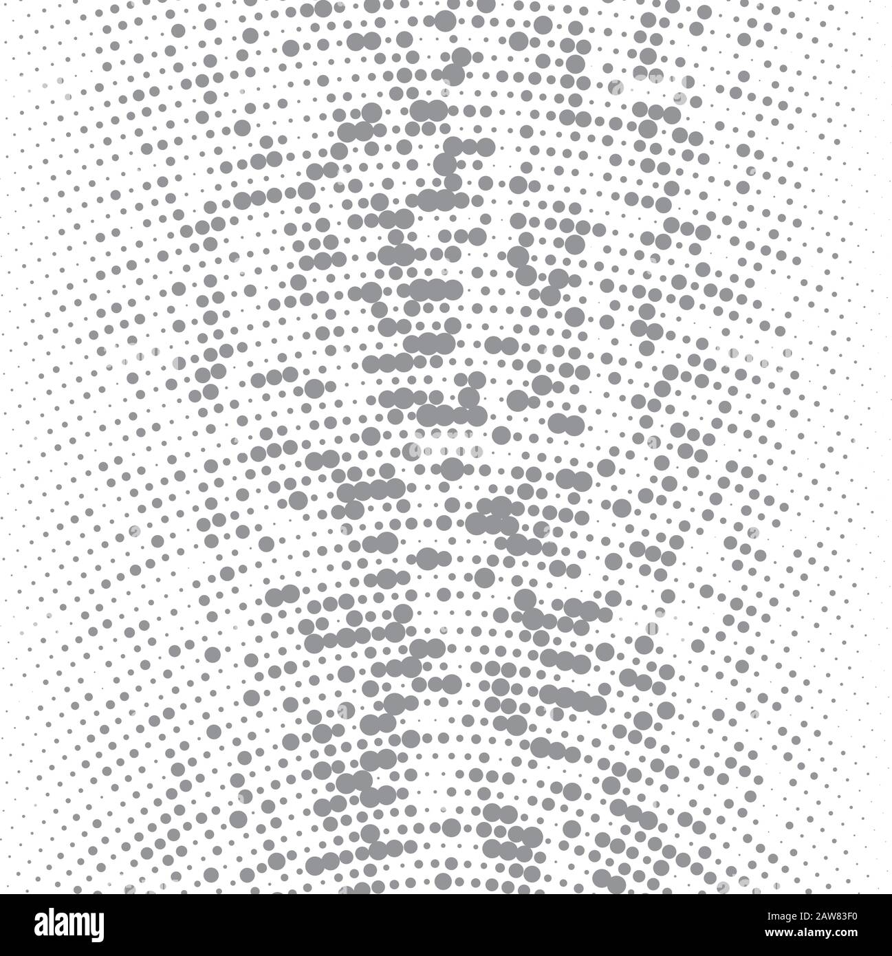 Grey dots on white background Stock Vector Image & Art - Alamy