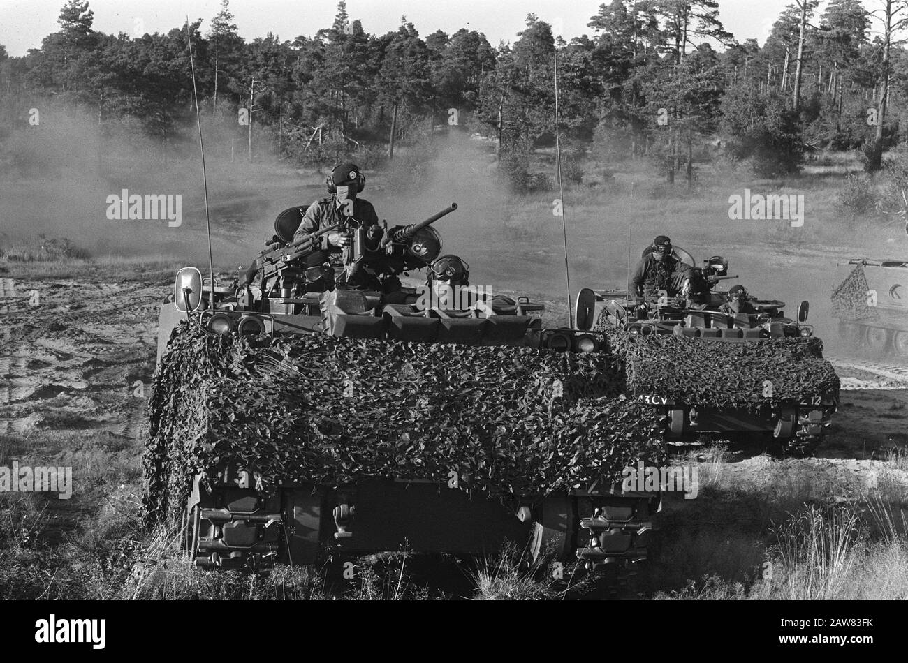 Military Exercise Big Ferro German, Dutch tanks during Exercise Date ...