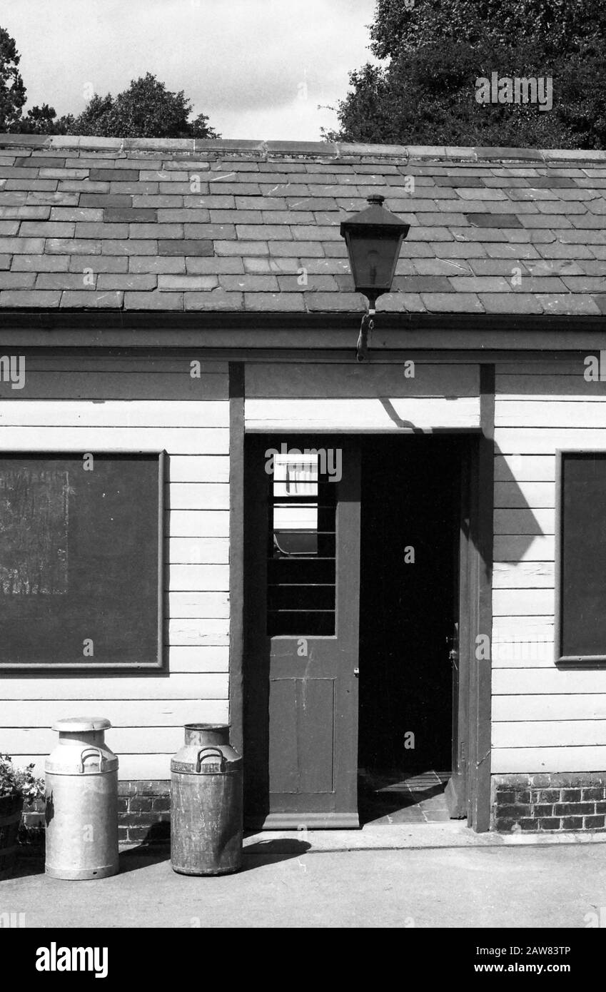 Medstead and four marks station Black and White Stock Photos & Images ...