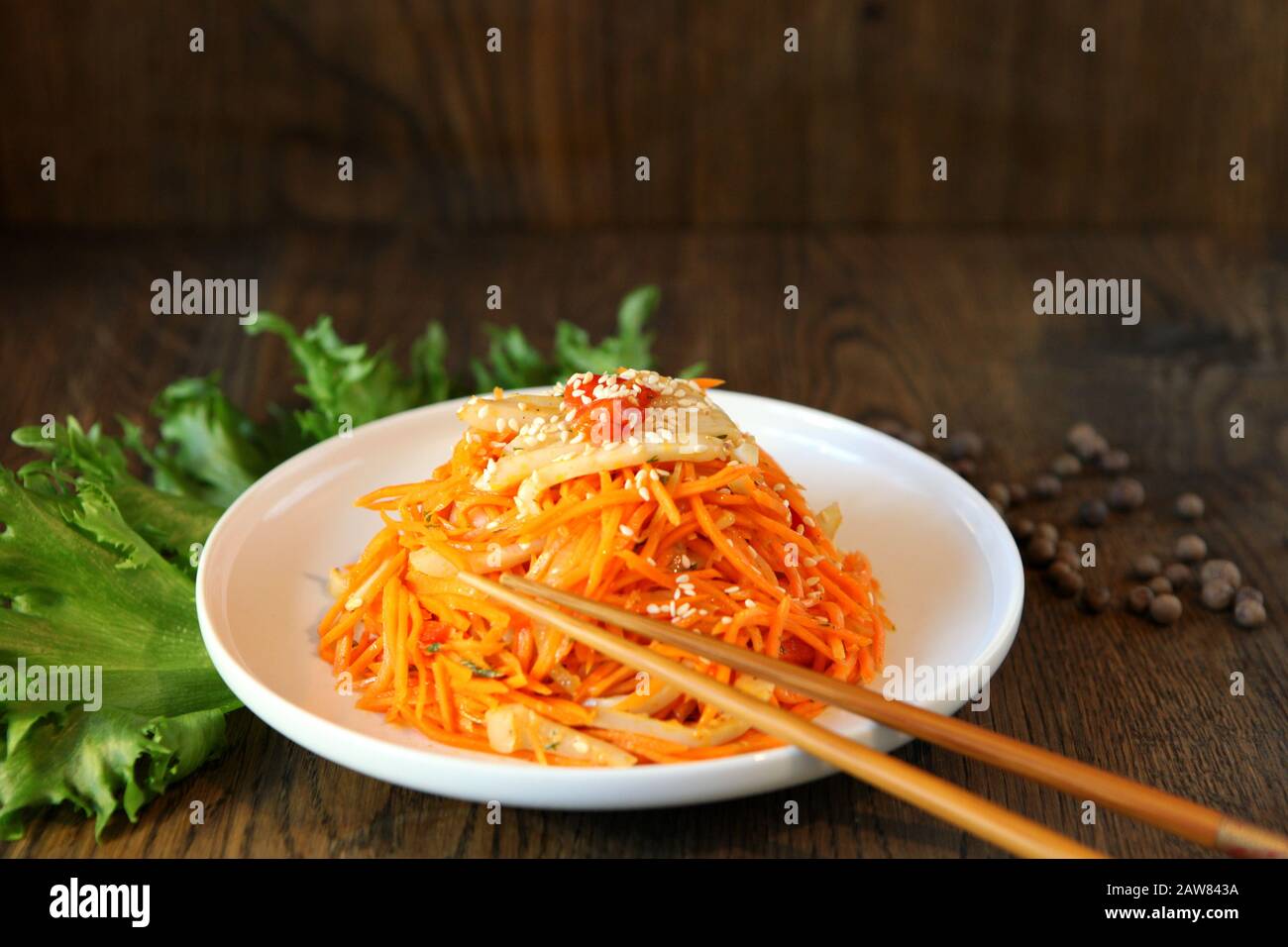 Carrot korean squid meat hi-res stock photography and images - Alamy