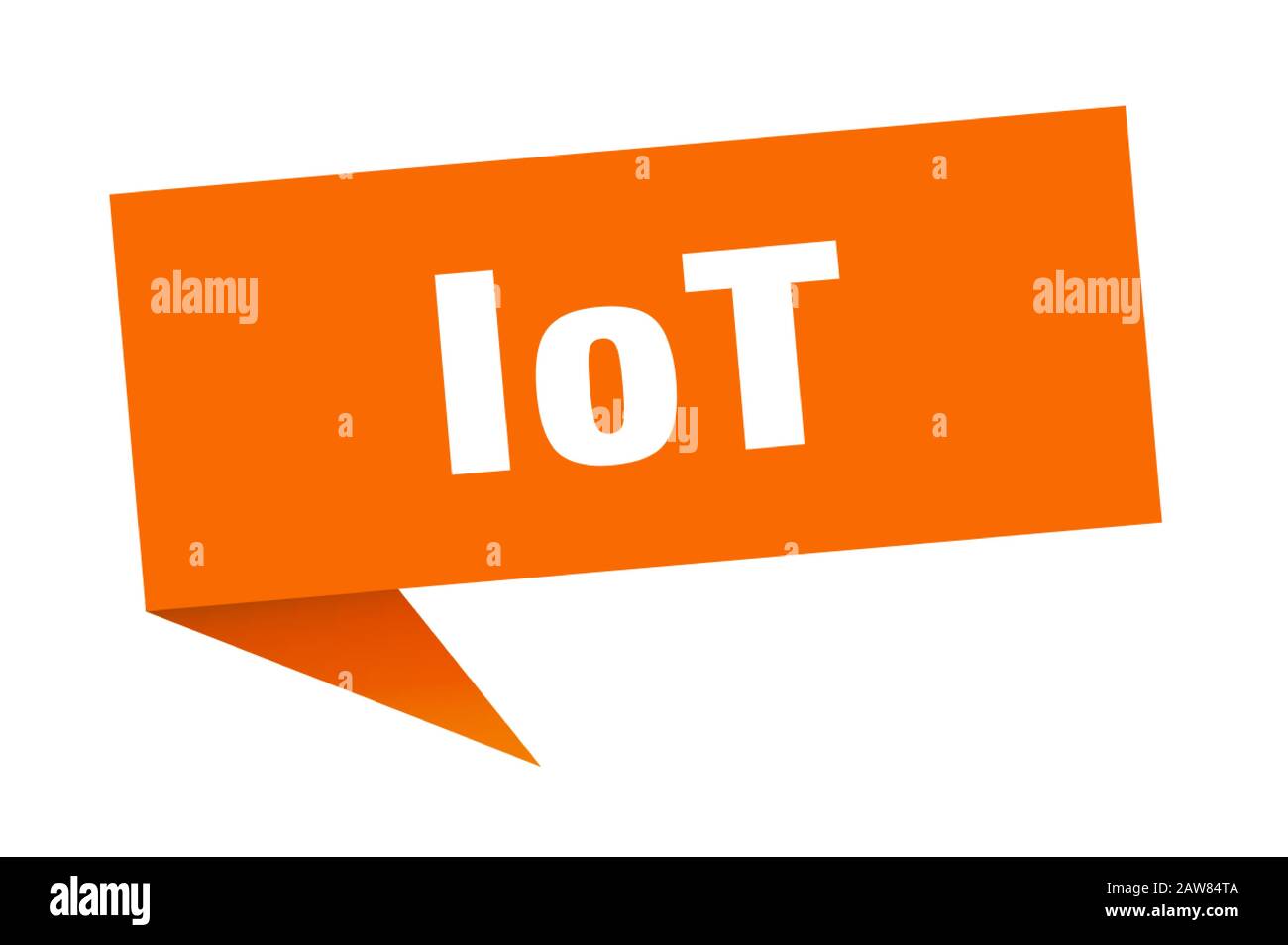 iot speech bubble. iot ribbon sign. iot banner Stock Vector Image & Art ...