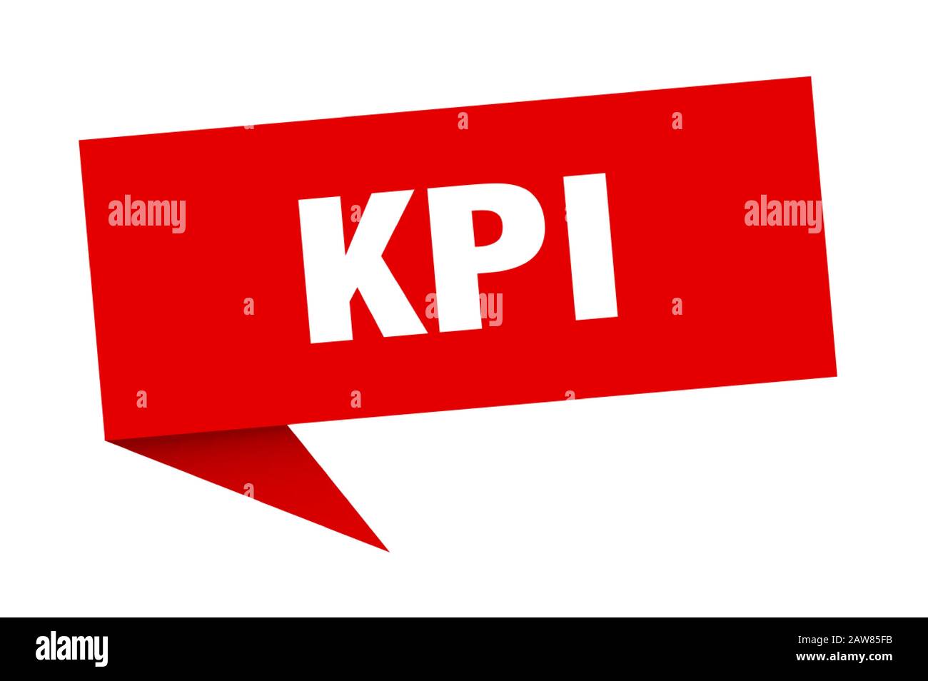 kpi speech bubble. kpi ribbon sign. kpi banner Stock Vector Image & Art ...
