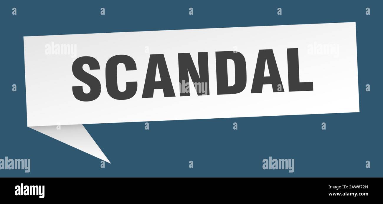 scandal speech bubble. scandal ribbon sign. scandal banner Stock Vector ...