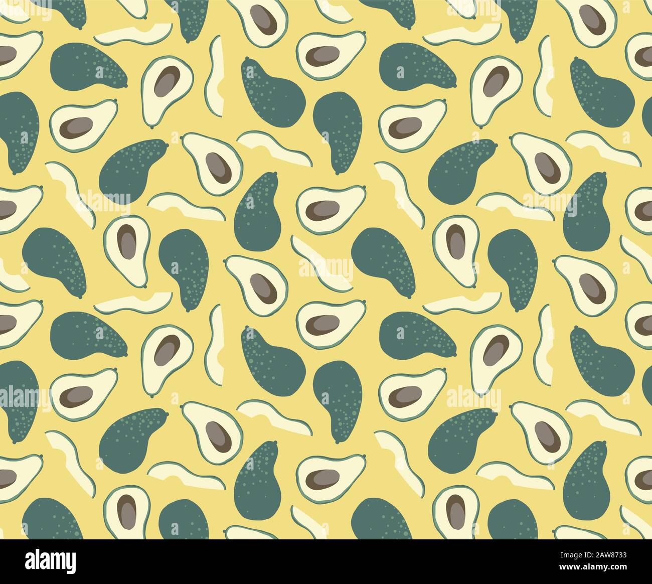 Avocado fruit juicy ripe Stock Vector Images - Alamy