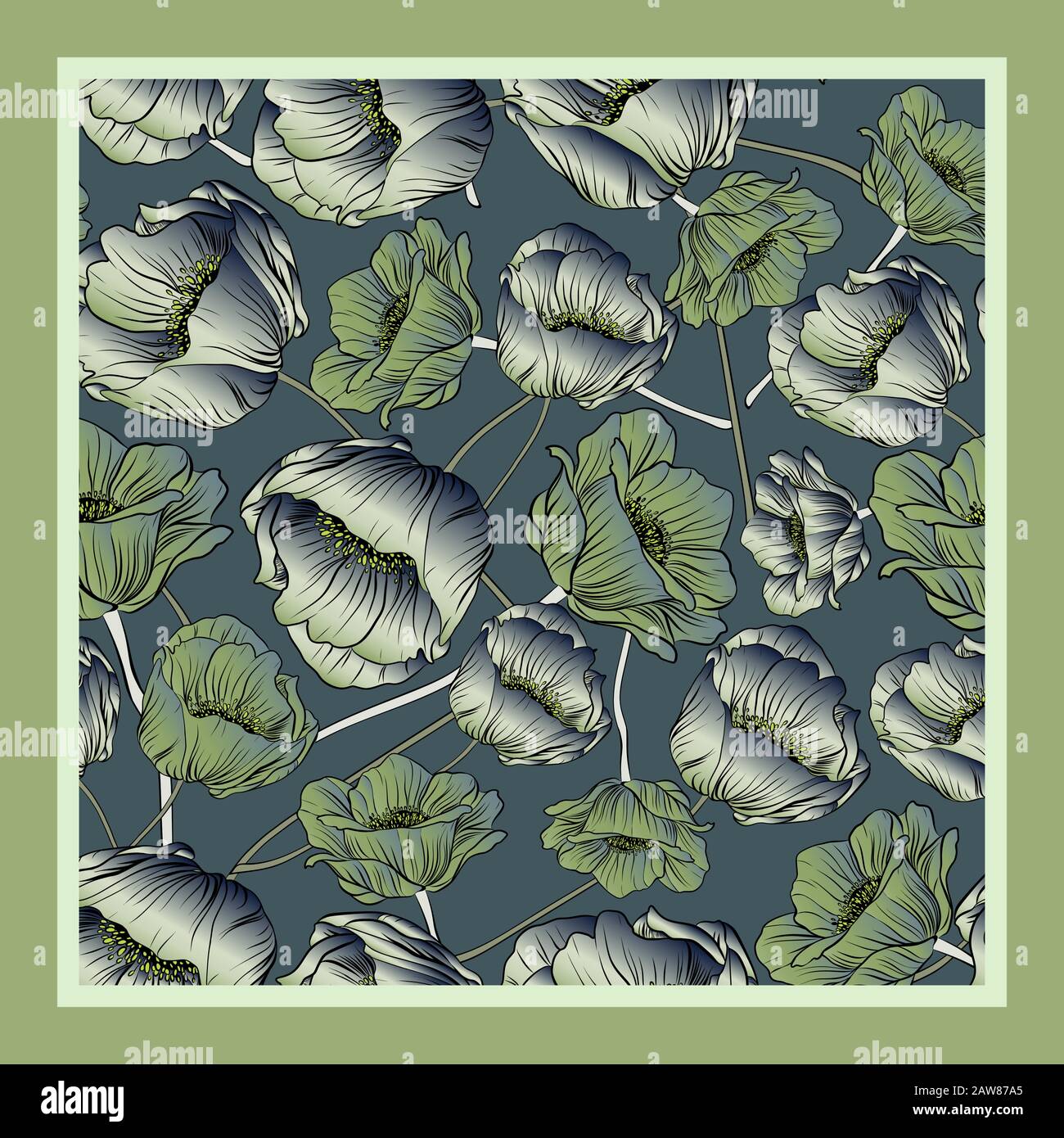 Delicate motifs of leaves Stock Vector Images - Alamy