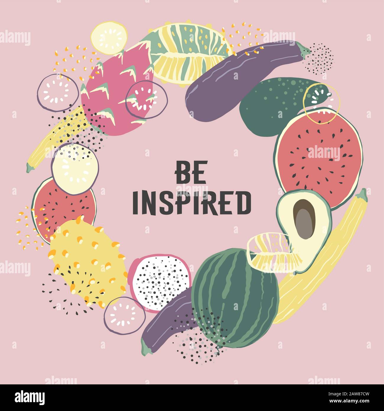 Fruit market retro poster Stock Vector Images - Alamy