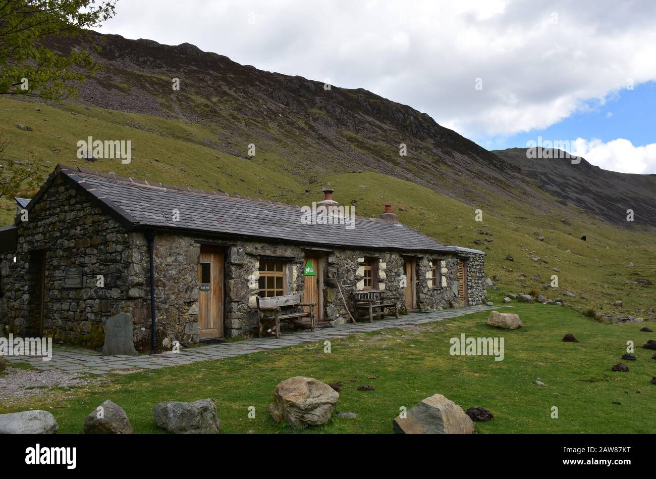 Rural remote retreat for hikers in England Stock Photo - Alamy
