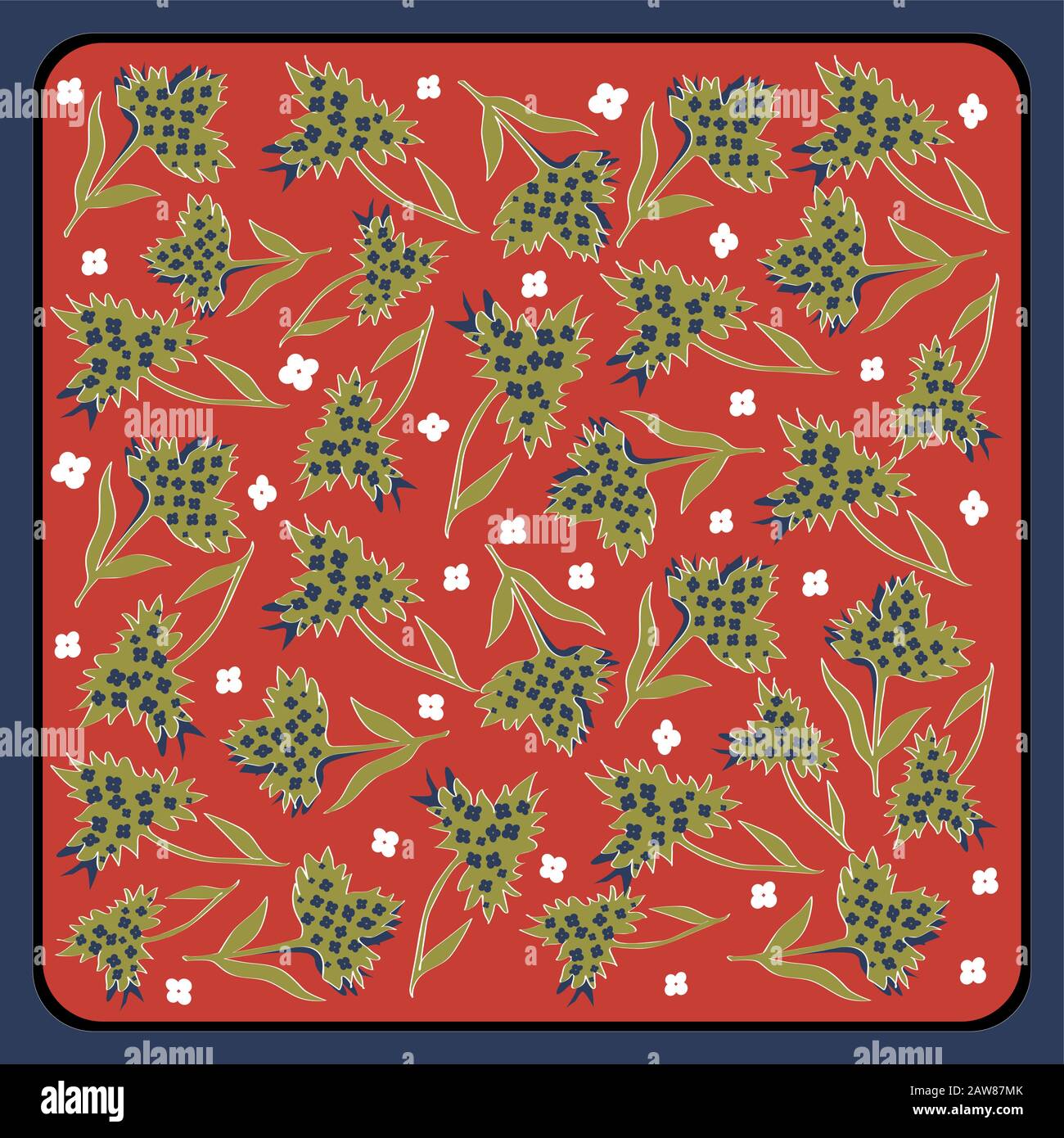 Shawl border Stock Vector Images - Alamy