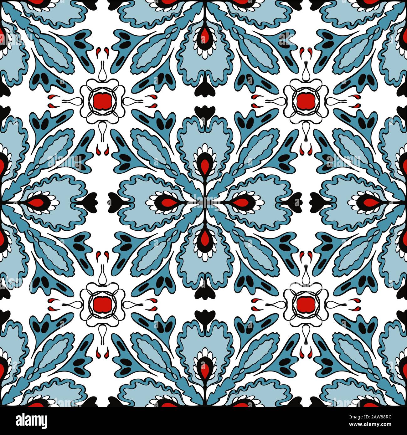 Decorative colorful tile pattern design Stock Vector Image & Art - Alamy