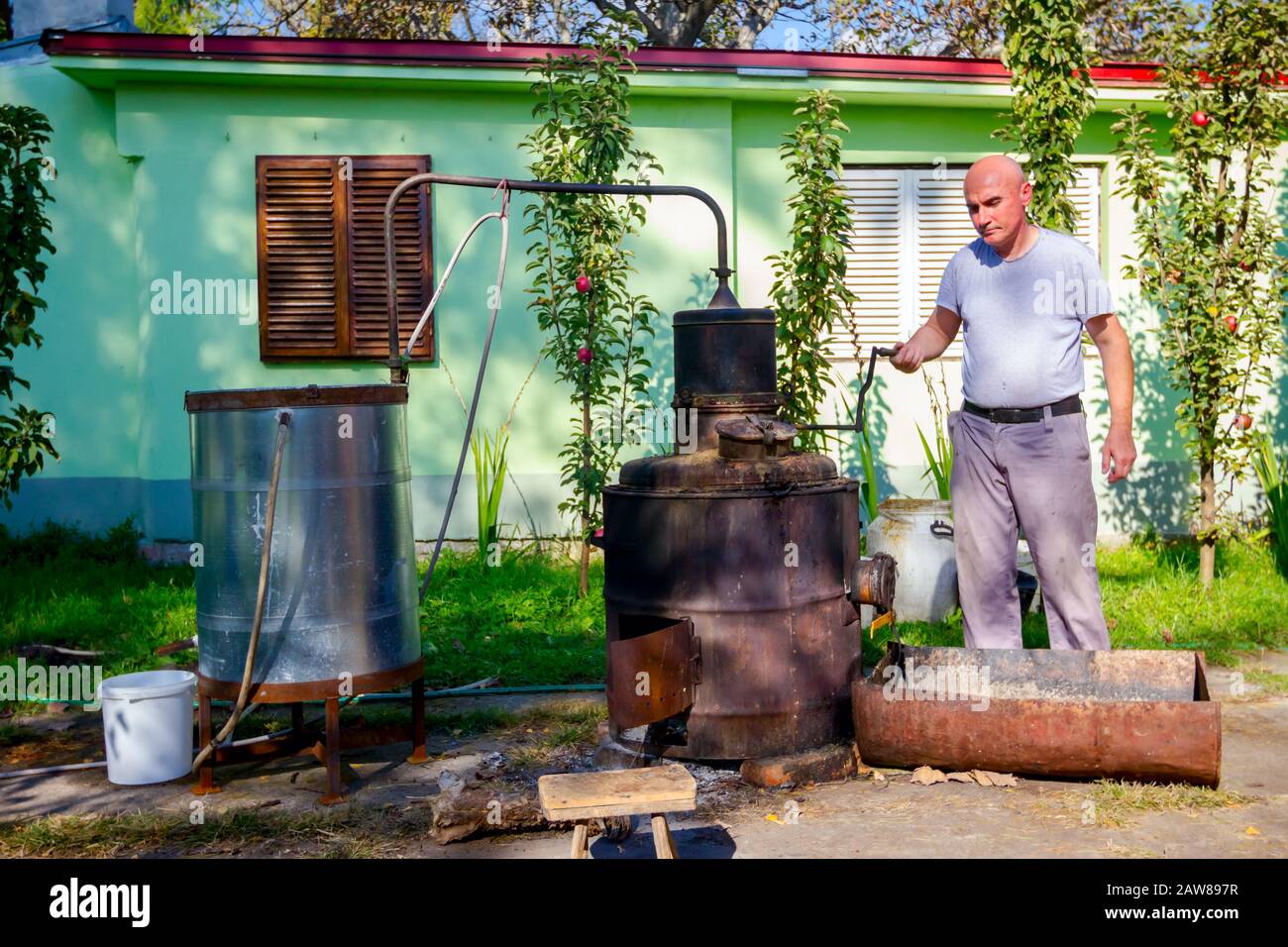 Man Turning Crank High Resolution Stock Photography and Images - Alamy