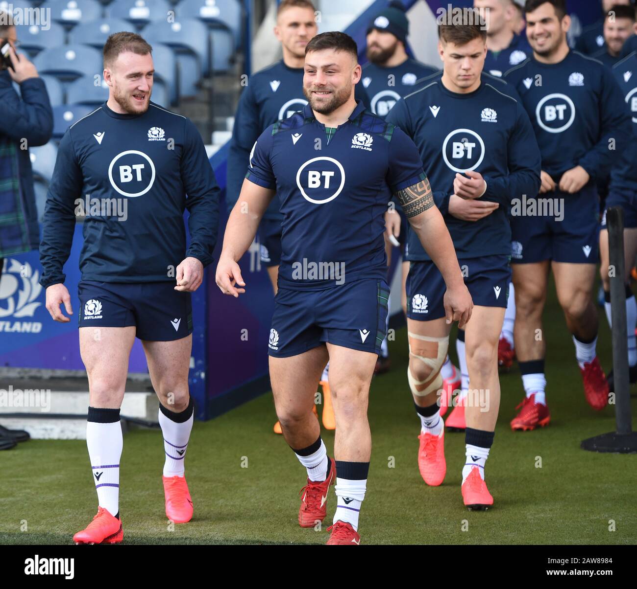 Bt murrayfield stadium edinburgh scots rugby training session rory ...