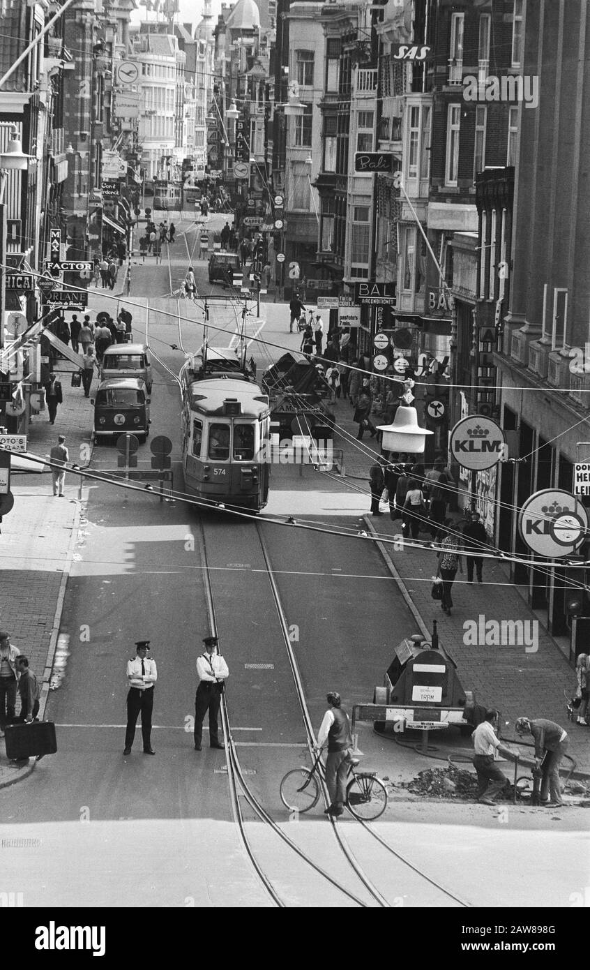 Temporary traffic closure Black and White Stock Photos & Images - Alamy