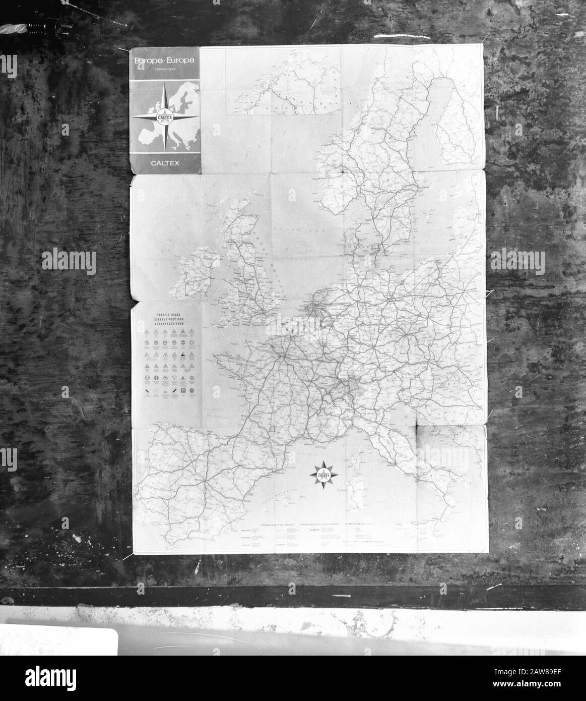 Map of Western Europe Date: September 11, 1967 Stock Photo - Alamy