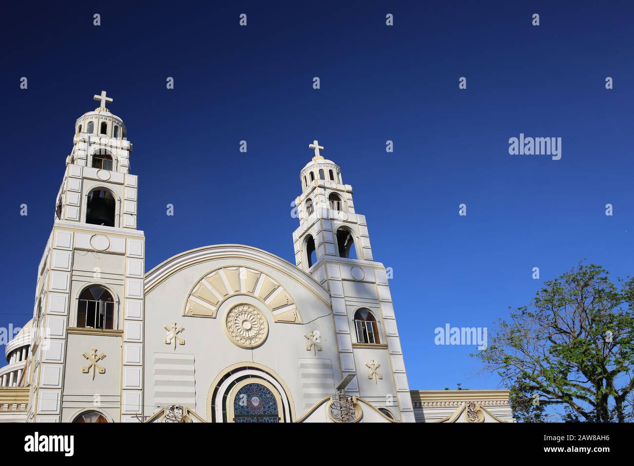 Catholic Church Exterior in The Philippines Stock Photo - Alamy