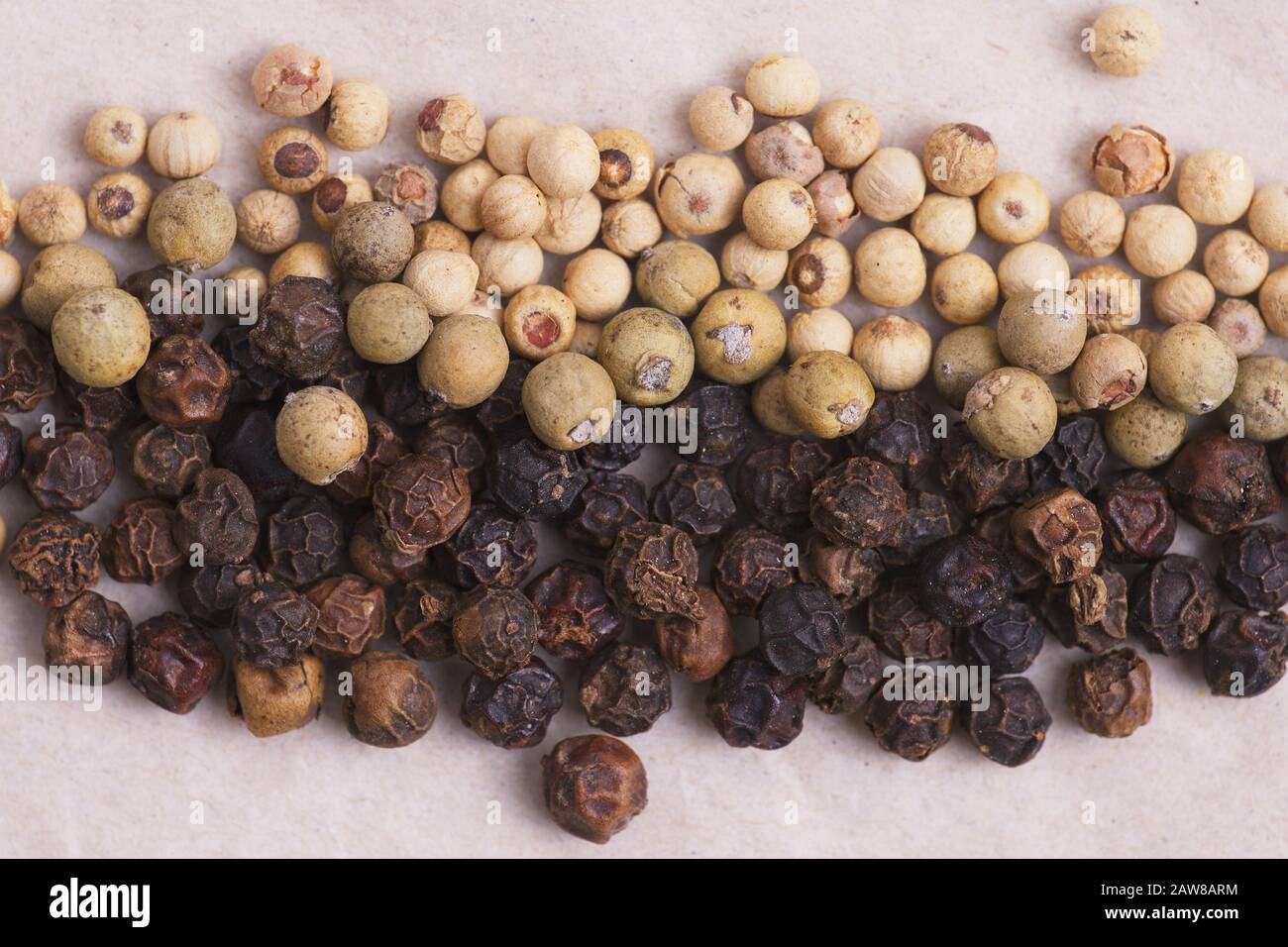 Black and White Penja pepper (Piper Nigrum) blended with a pepper from ...