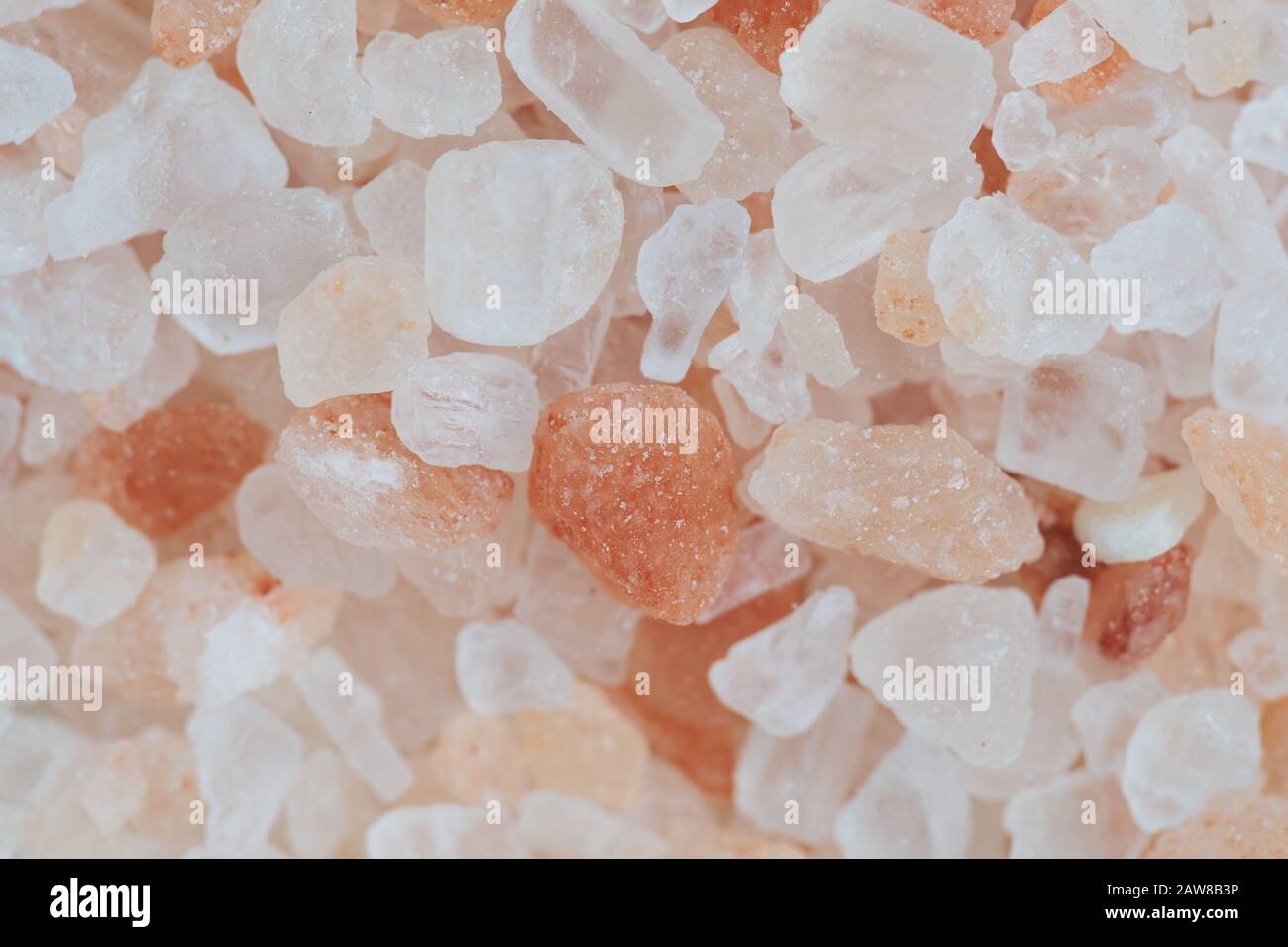 Macro photography of shiny Himalaya salt gems Stock Photo - Alamy