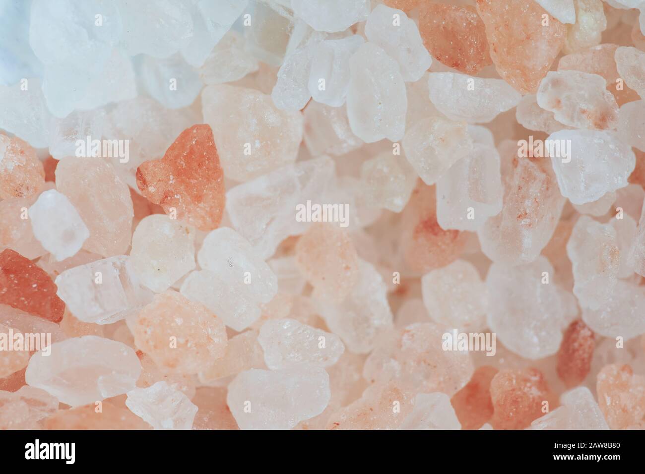 Macro photography of shiny Himalaya salt gems Stock Photo - Alamy