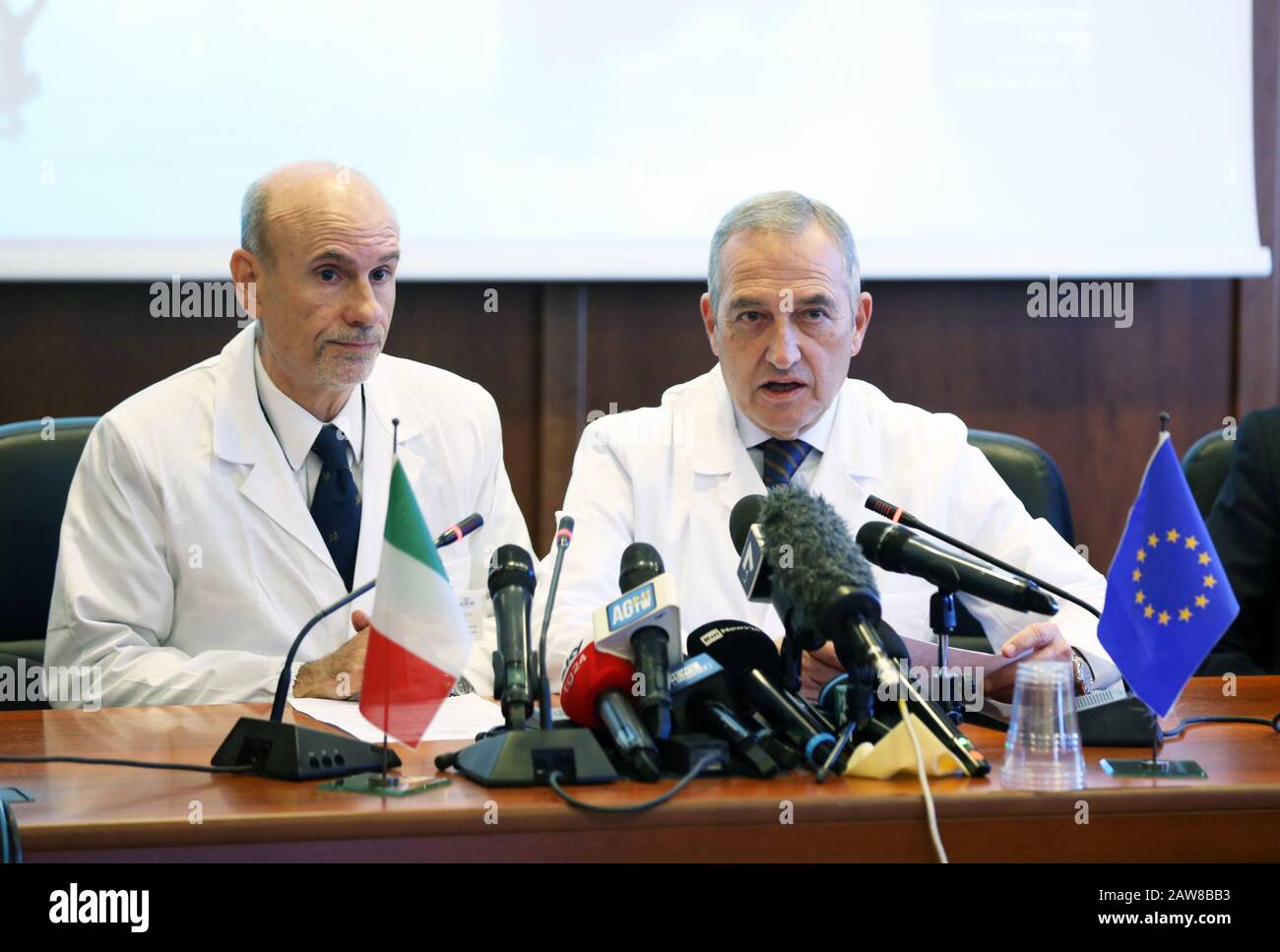 in the photo, Prof. Giuseppe Ippolito Editorial Usage Only Stock Photo ...