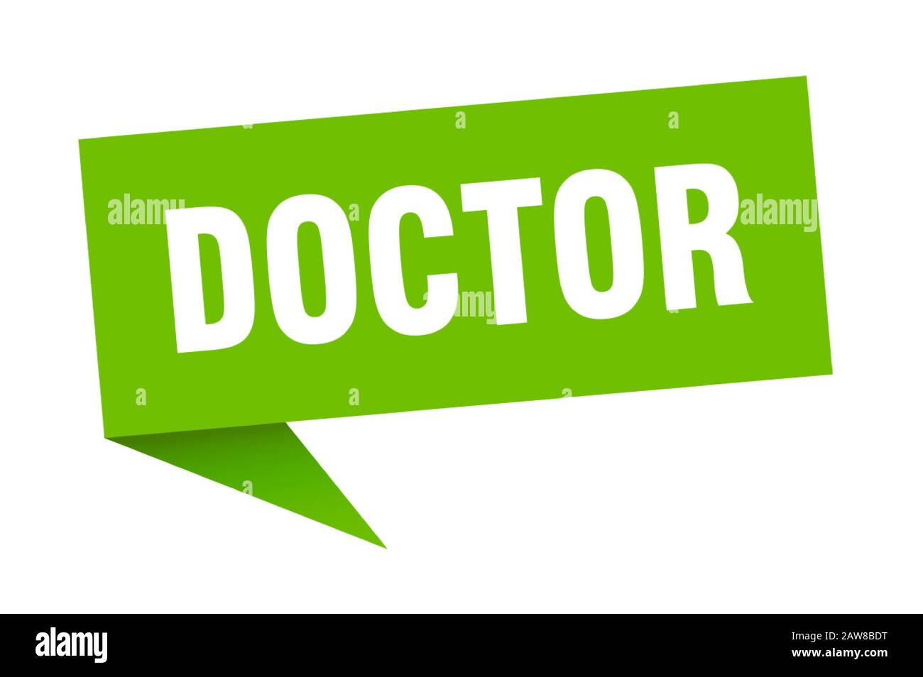 doctor speech bubble. doctor ribbon sign. doctor banner Stock Vector ...