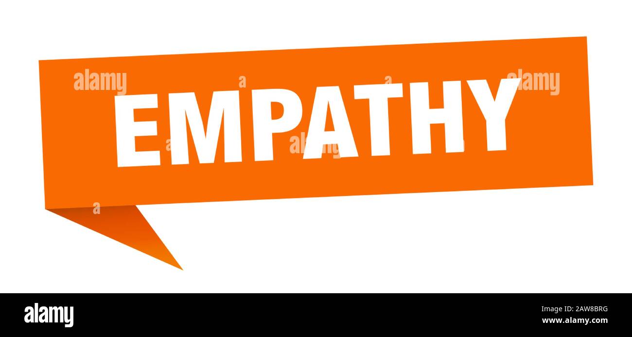 empathy speech bubble. empathy ribbon sign. empathy banner Stock Vector ...