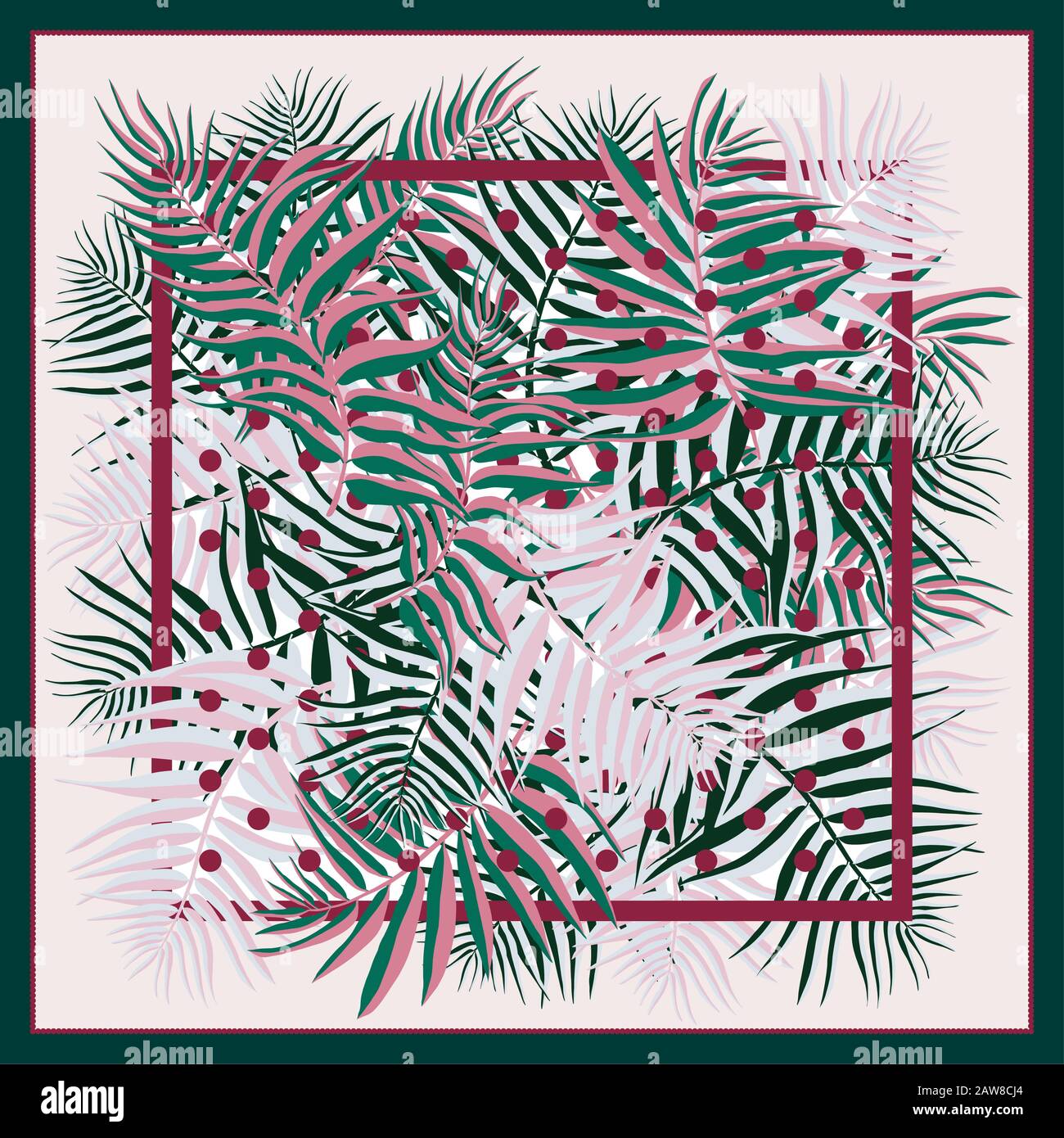 Palm leaf motifs Stock Vector Images - Alamy