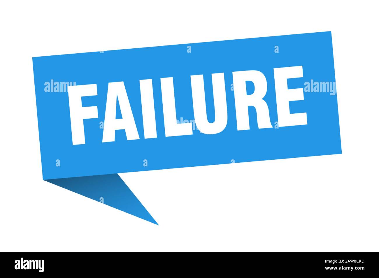 failure speech bubble. failure ribbon sign. failure banner Stock Vector ...