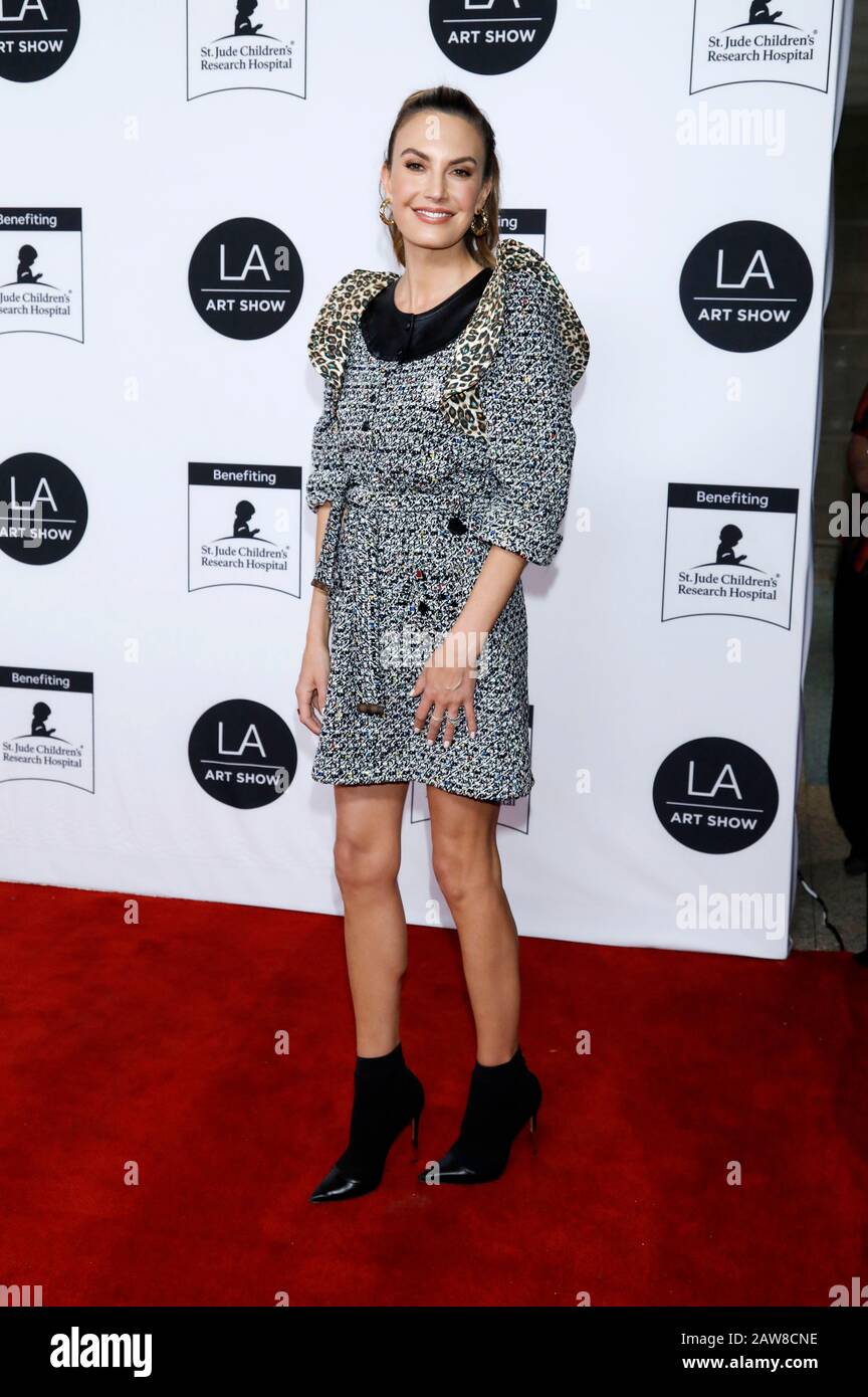 Los Angeles, USA. 05th Feb, 2020. Elizabeth Chambers at the LA Art Show ...