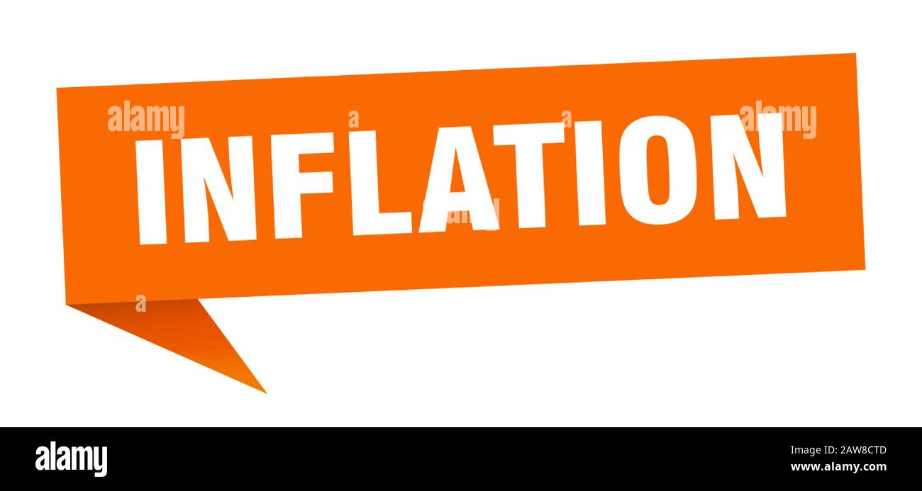 inflation speech bubble. inflation ribbon sign. inflation banner Stock ...