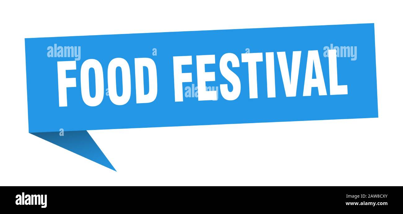 food festival speech bubble. food festival ribbon sign. food festival ...