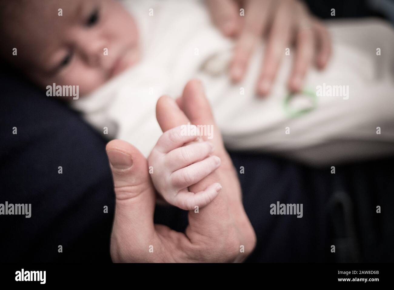 baby holding hand of father Stock Photo - Alamy