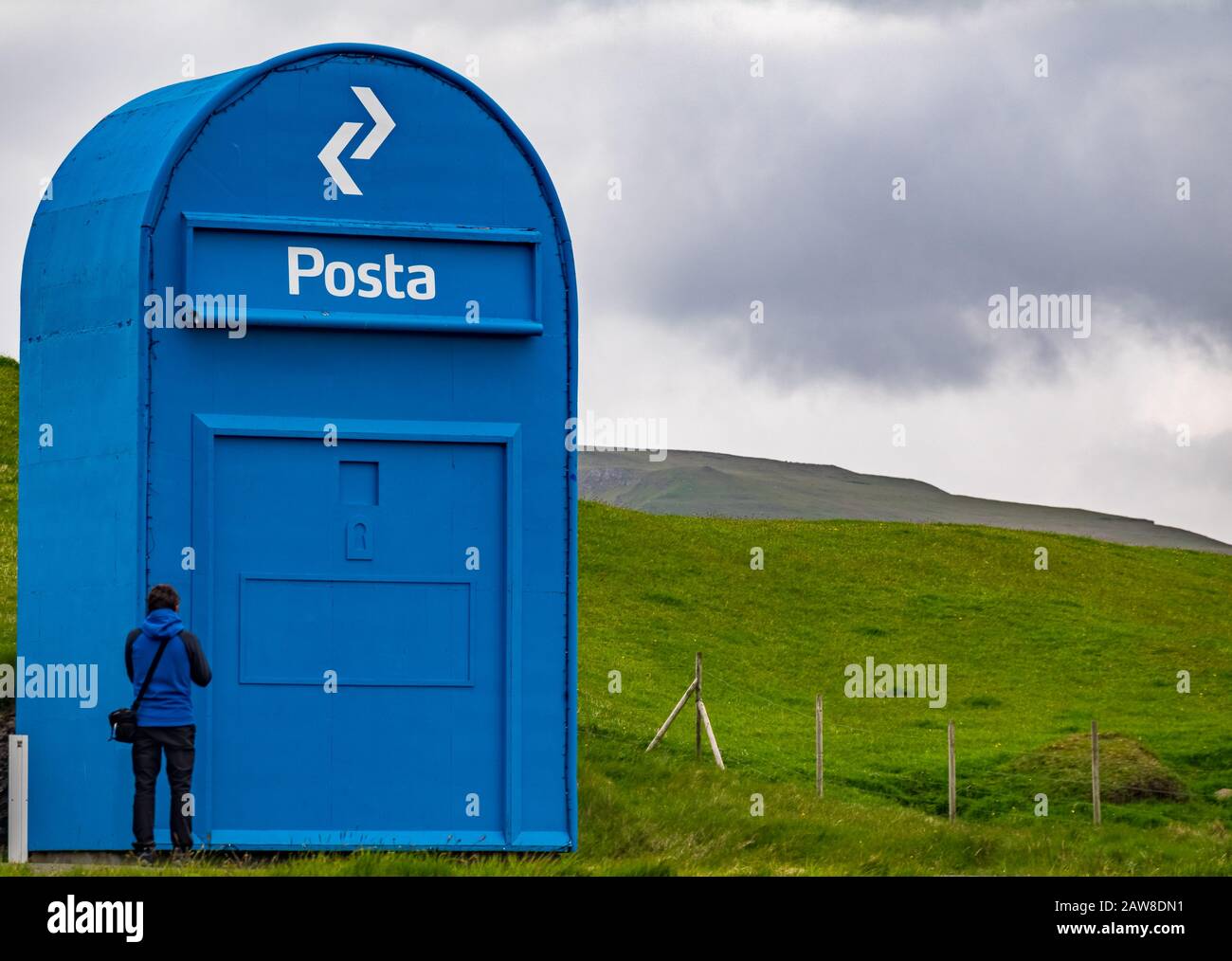 The biggest postbox in the world in Skopun Stock Photo - Alamy