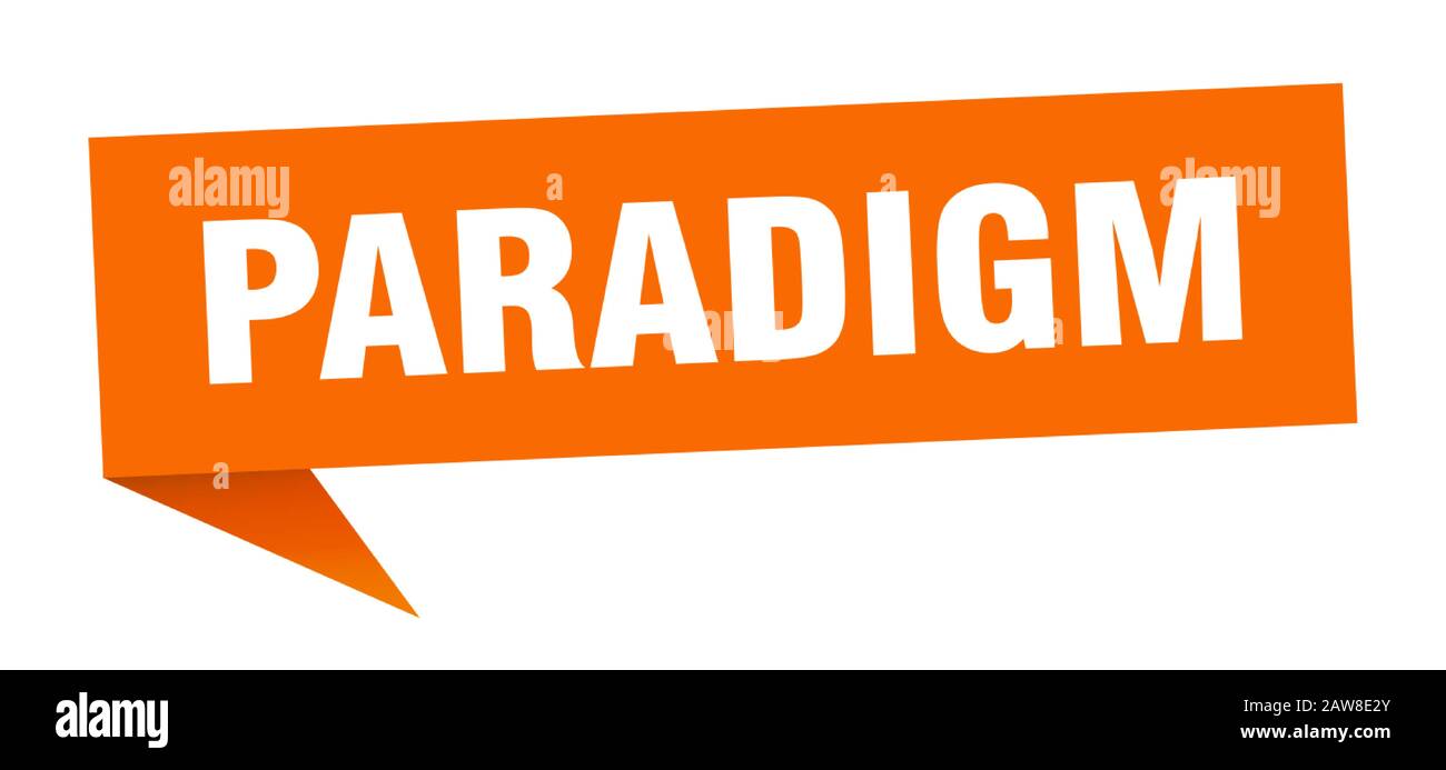 paradigm speech bubble. paradigm ribbon sign. paradigm banner Stock ...
