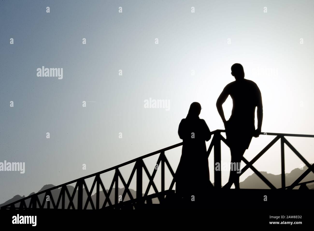 Couple in vacation. Blue Lagoon. Dahab. Egypt Stock Photo - Alamy