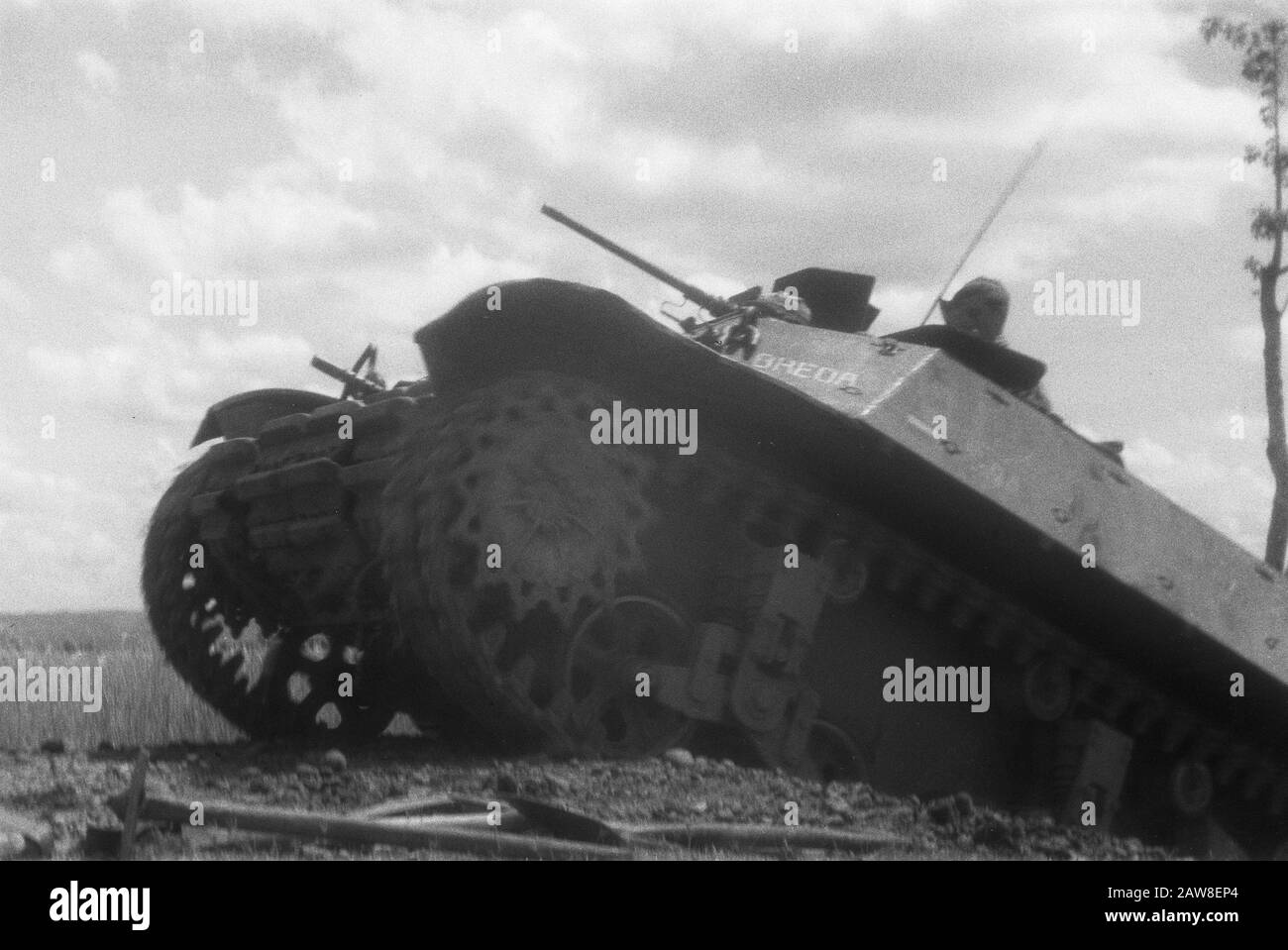 Action with tanks at Toba and surroundings [Recce M3 Stuart tank ...