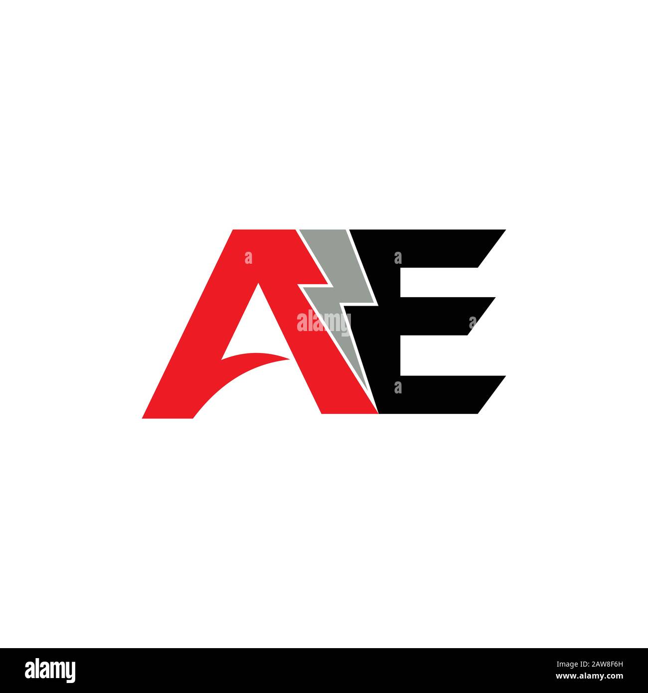 Initial letter ae or ea logo design template Stock Vector Image & Art - Alamy