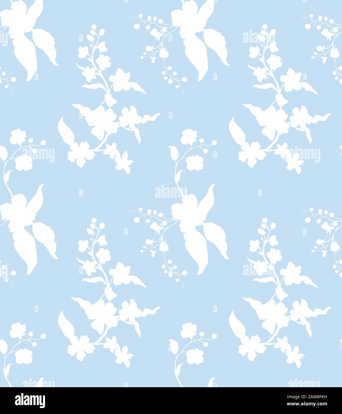 Vintage decorative seamless floral background pattern. Decorative ...